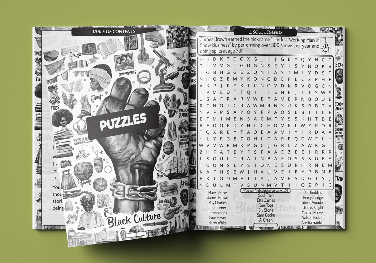 Black Culture Word Search Book - Large Print | Imani Oliver – Imani Oliver™